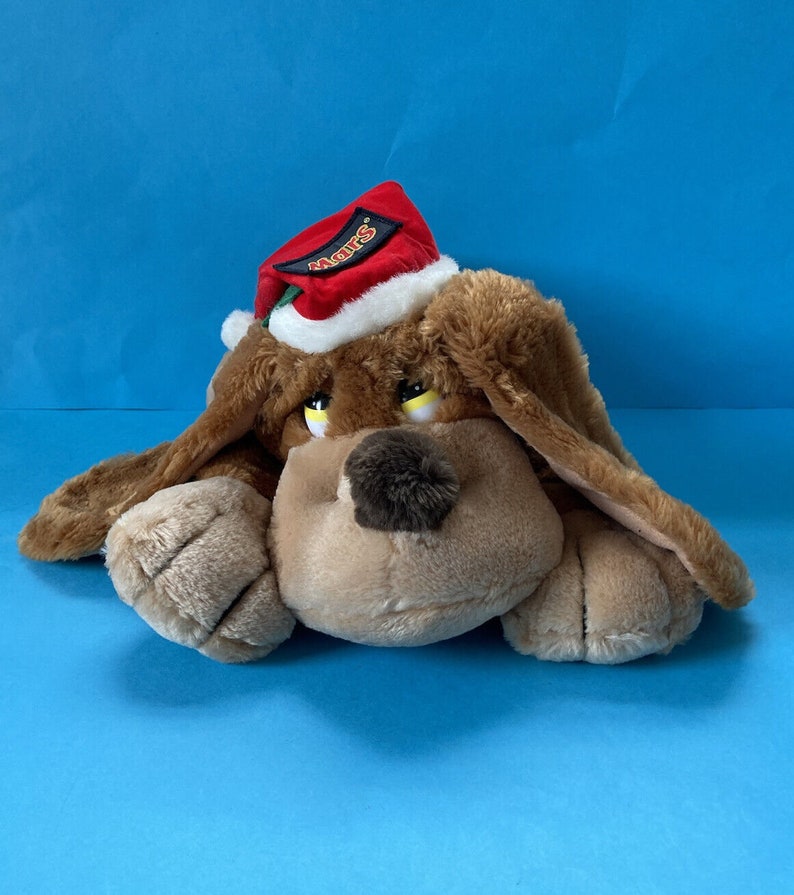 RUSS BERRIE MARS Samuel Dog 15 Soft Toy Plush Christmas Vintage 1980s ...