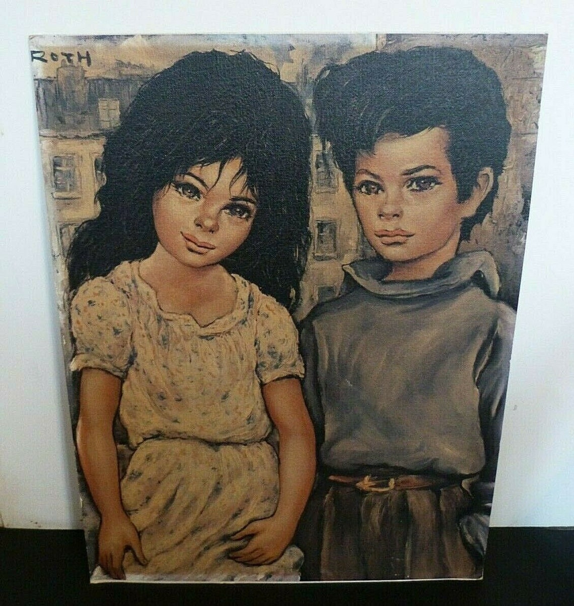 Vintage ETIENNE ROTH FRIENDSHIP 1960s Textured Big Eyed Large | Etsy