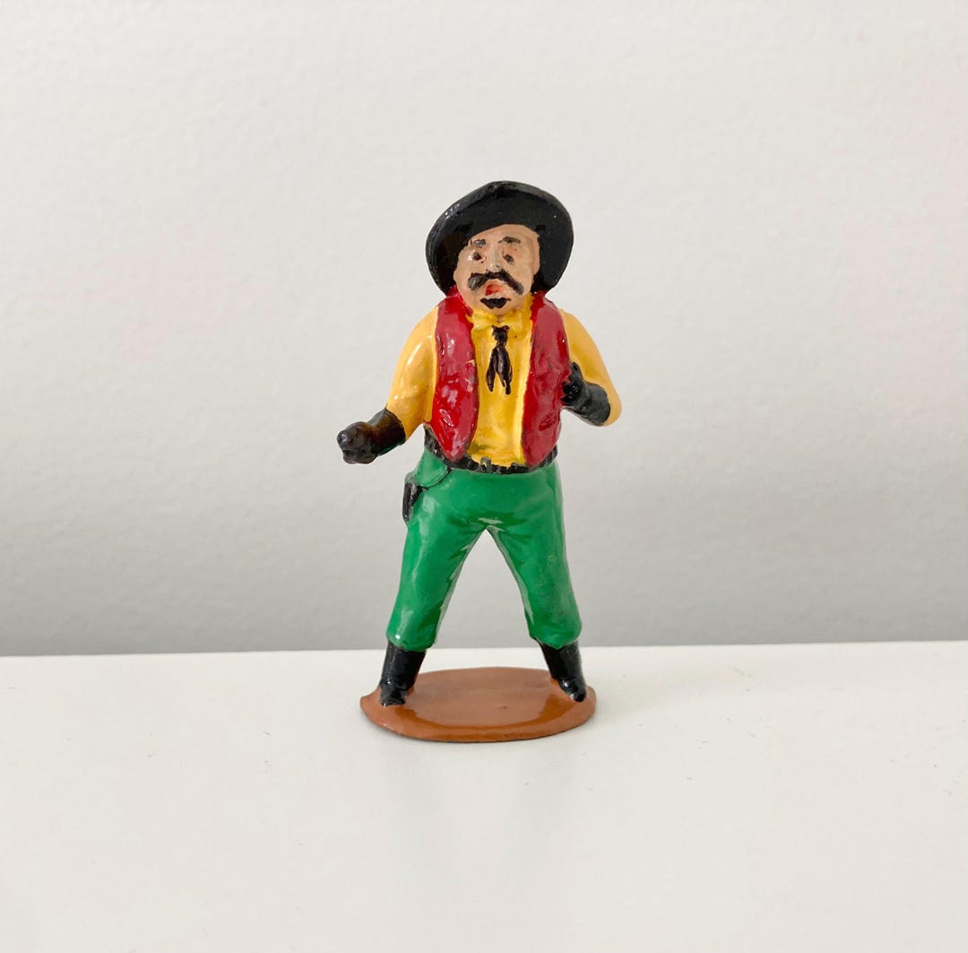 Benbros Benson Cowboy Sheriff Lead Toy Soldier Figure Vintage Wild West ...