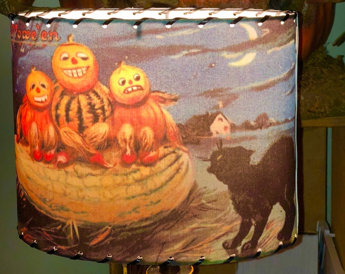 SCAREDY CAT Jacko's in Melon Patch Lamp Shade From Old Vintage ...