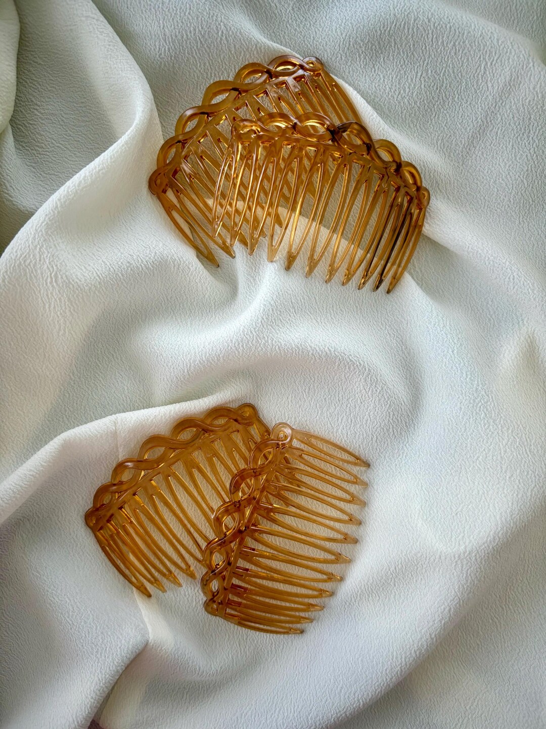 Vintage 2 Psc Hair Comb Hair Comb Bakelite Hair Comb Vintage Accesories ...