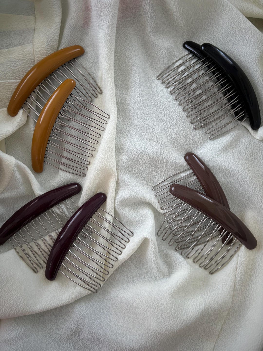 Vintage 2 Psc Hair Comb Bakelite Hair Comb Vintage Accesories 1950s ...
