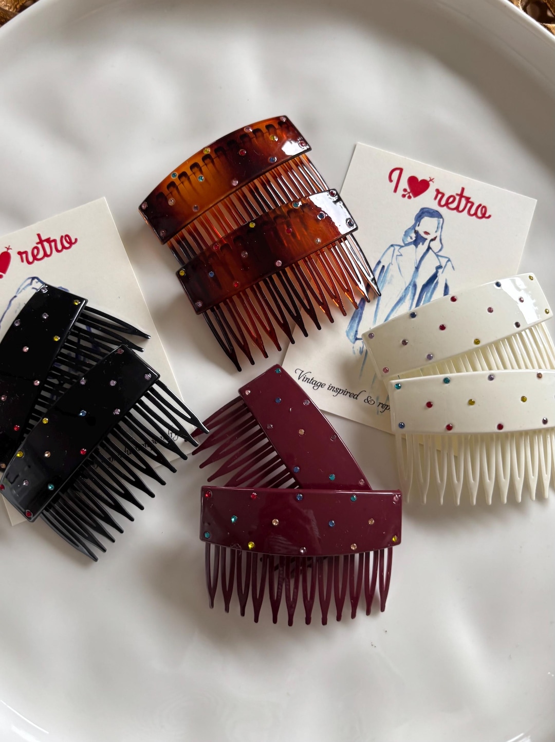 Vintage Hair Comb- Hair Comb - Bakelite Hair Comb- Vintage Accesories ...