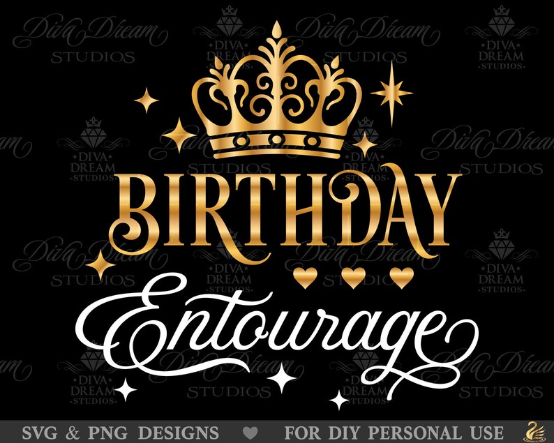 Birthday Entourage Svg Birthday Crew Svg Birthday Squad Svg - Etsy