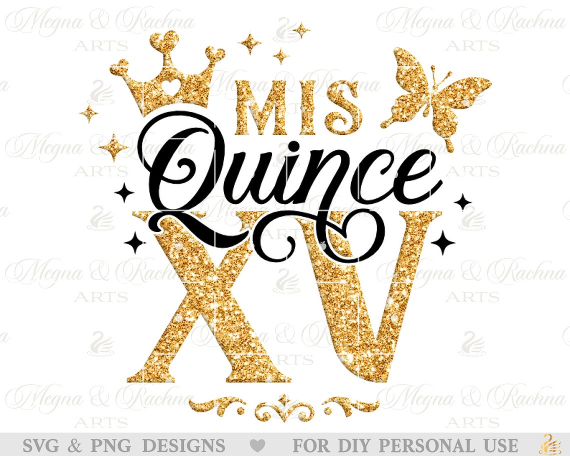 Mis Quince Svg Mis XV Svg Mis XV Anos Svg Mis Quince Anos - Etsy México