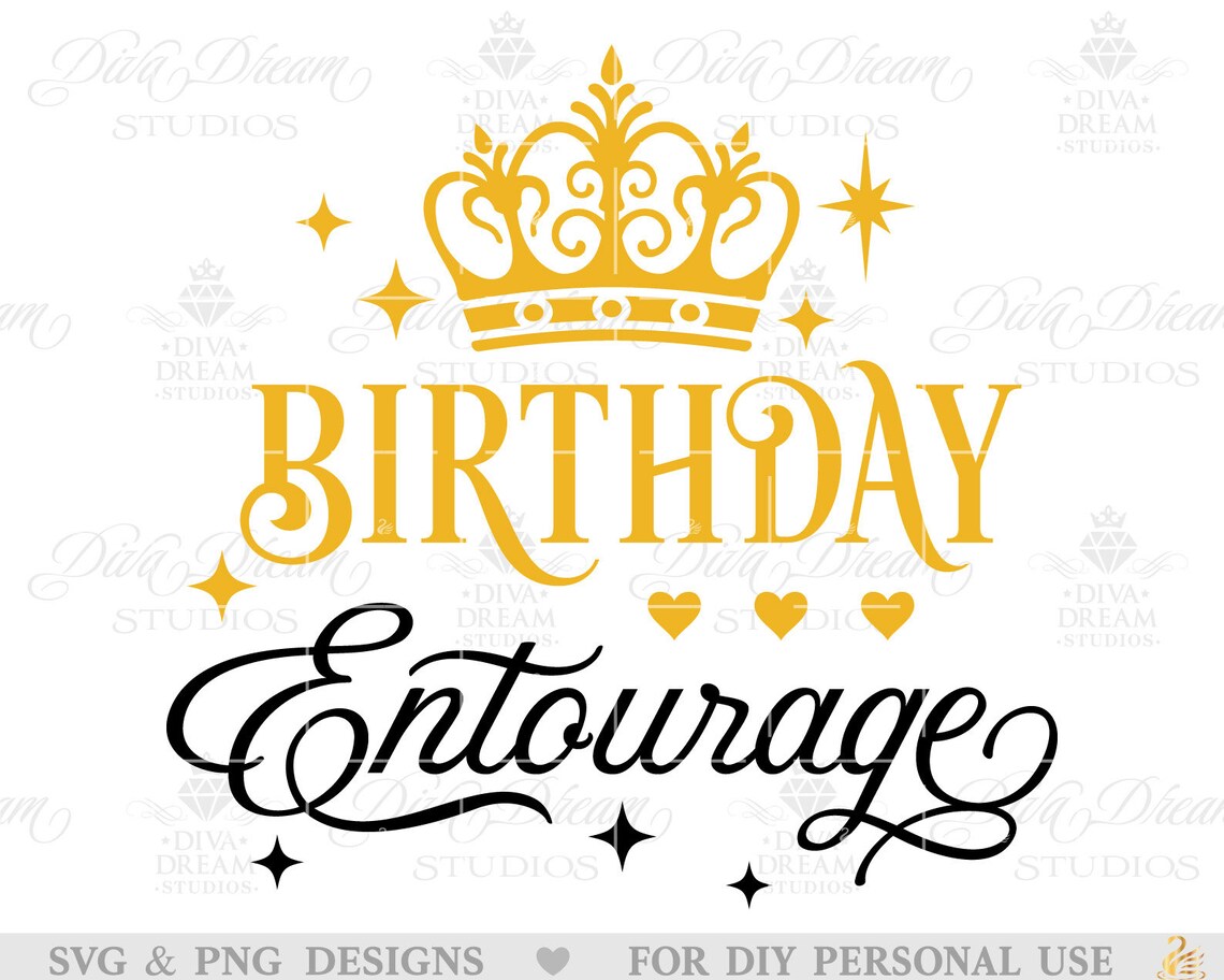 Birthday Entourage Svg Birthday Crew Svg Birthday Squad Svg - Etsy