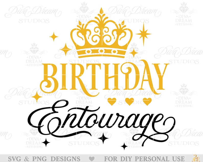 Birthday Entourage Svg Birthday Crew Svg Birthday Squad Svg - Etsy