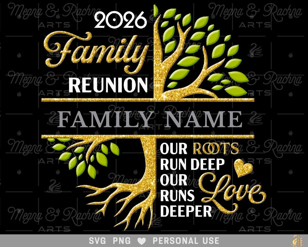 Family Reunion Tree 2026 Svg Png, Family Tree Svg, Family Reunion Svg ...