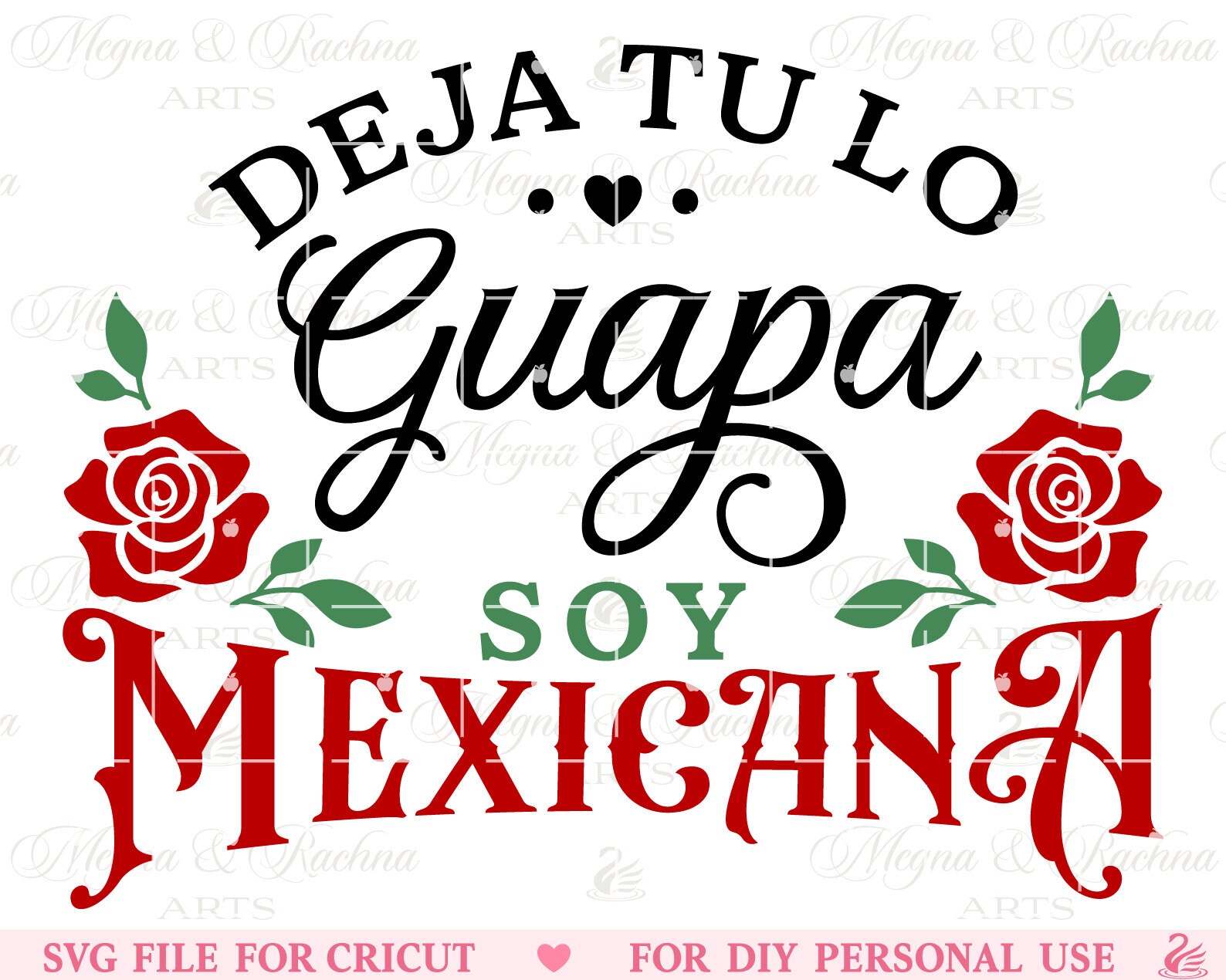 Deja tu lo guapa soy mexicana svg Latina Svg Spanish Svg - Etsy México