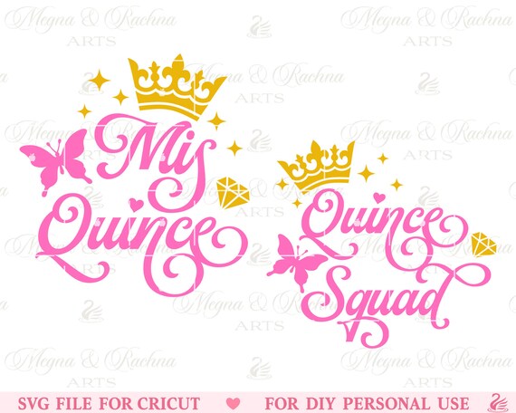 Mis quince svg quince squad svg quinceanera svg sweet 15 - Etsy México