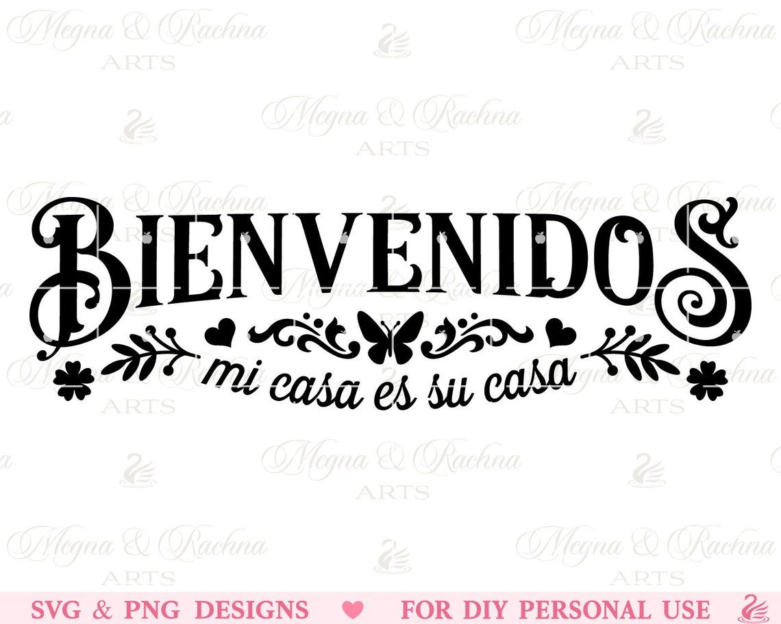 Bienvenidos Svg Bienvenidos Sign Spanish Welcome Sign Svg - Etsy