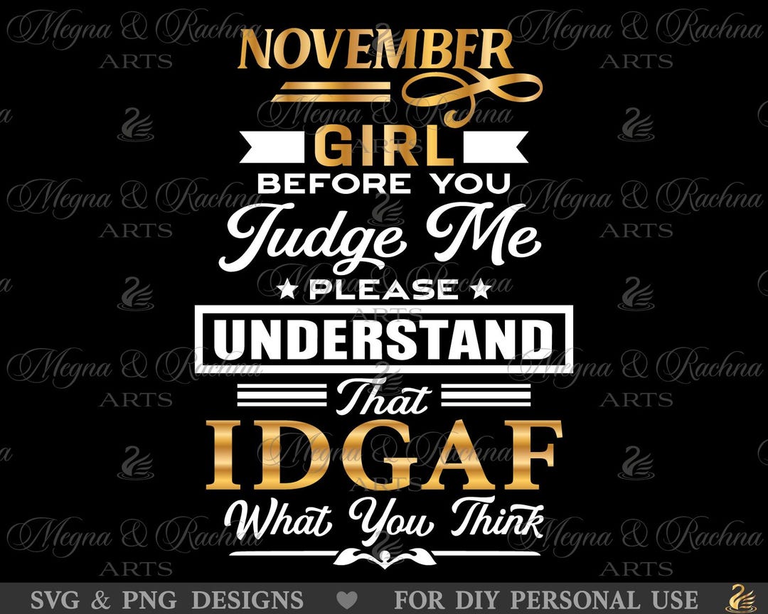 November Girls Svg, November Queen Svg, Birthday Queen Svg, Born in ...
