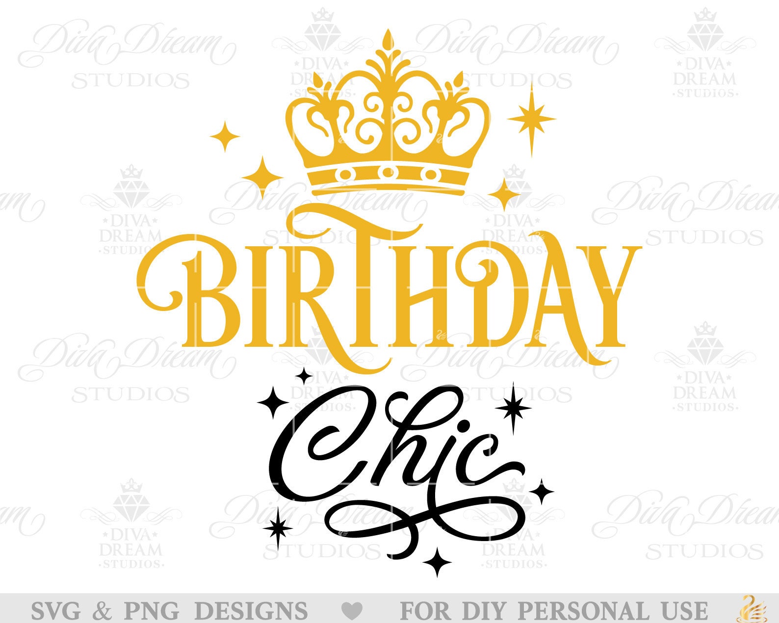 Birthday Chic Svg Birthday Svg Birthday Queen Svg Birthday - Etsy