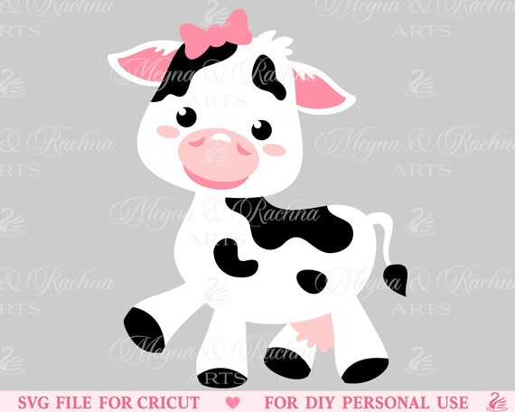 Baby Girl Cow Cartoon