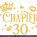 Chapter 30 Svg, Chapter 30 Png, 30th Birthday Svg, 30 Birthday Shirt ...