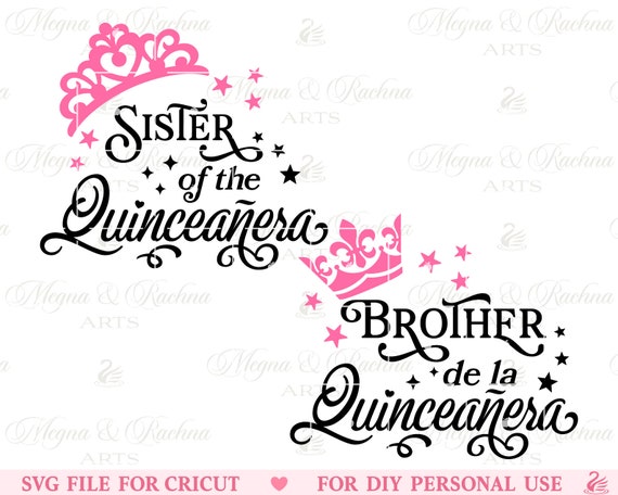 Quince Family Svg Hermana Svg Hermano Svg Sister Brother - Etsy UK