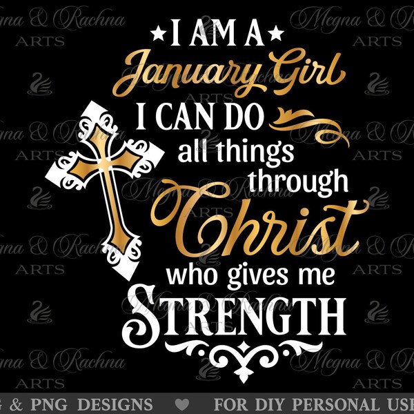 January Girl Svg - Etsy