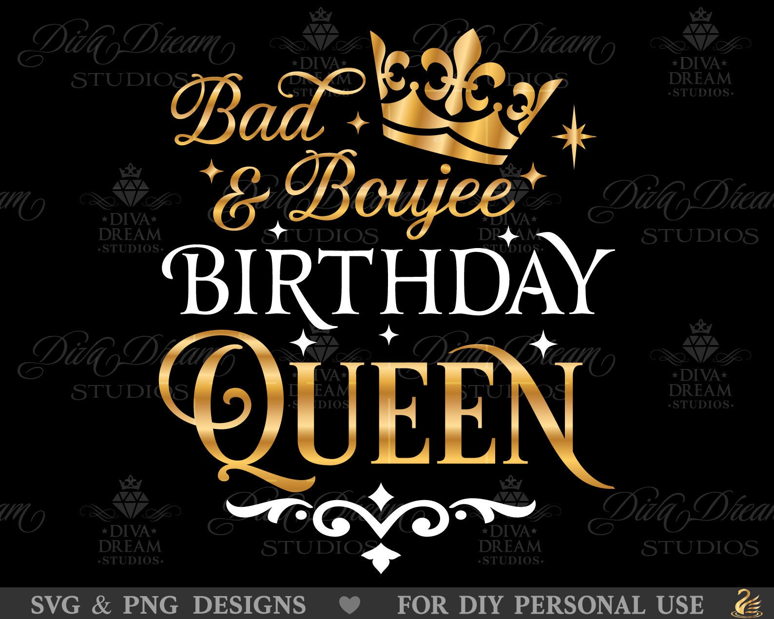Bad and Boujee Svg Bad and Boujee Birthday Queen Svg - Etsy Australia