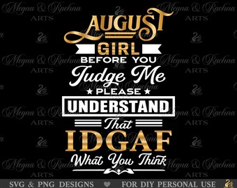 August Birthday SVG, Birthday Svg, Birthday Girl Svg, Birthday Queen ...