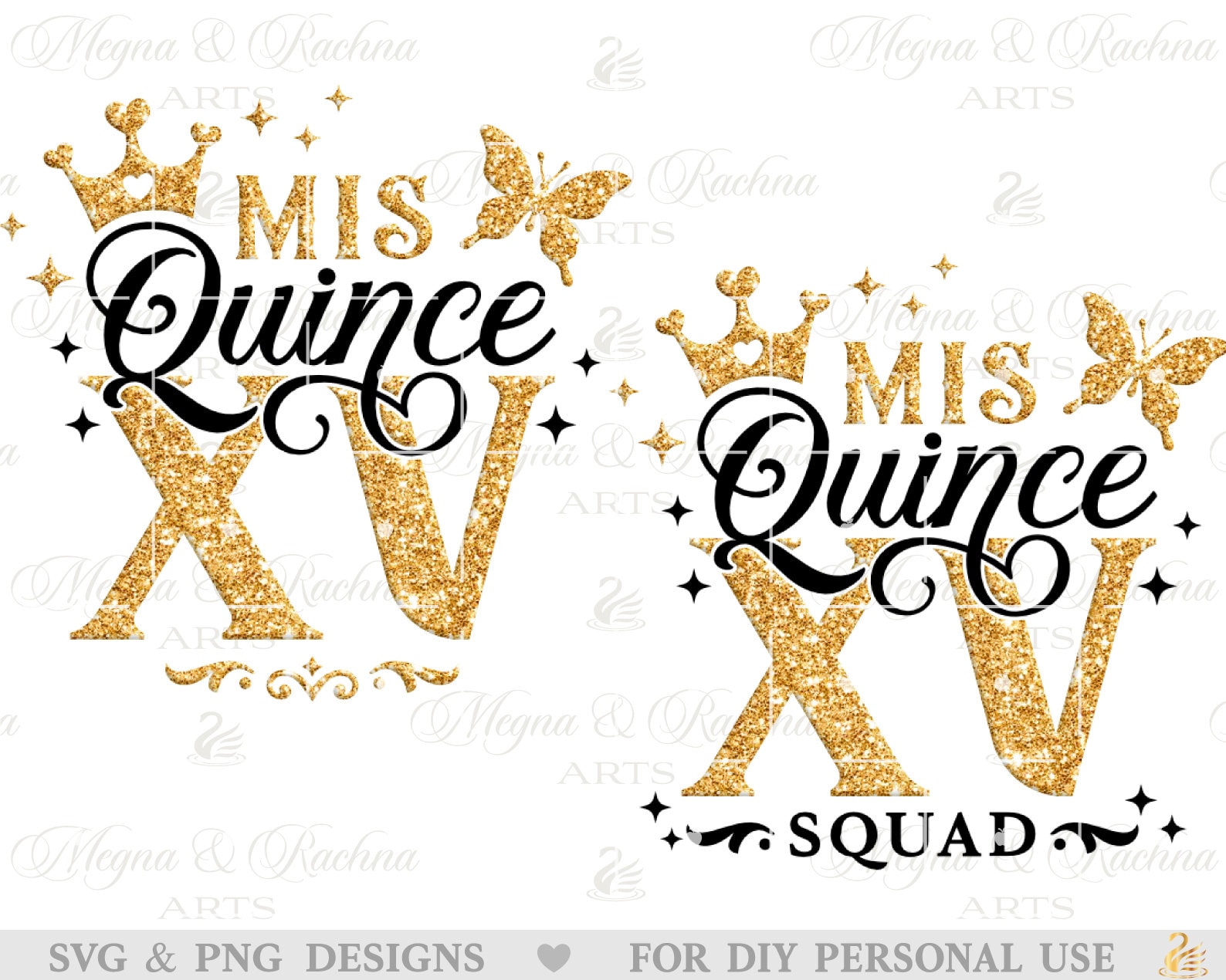 Mis Quince Svg Mis Quince XV Svgquince Squad Svg - Etsy