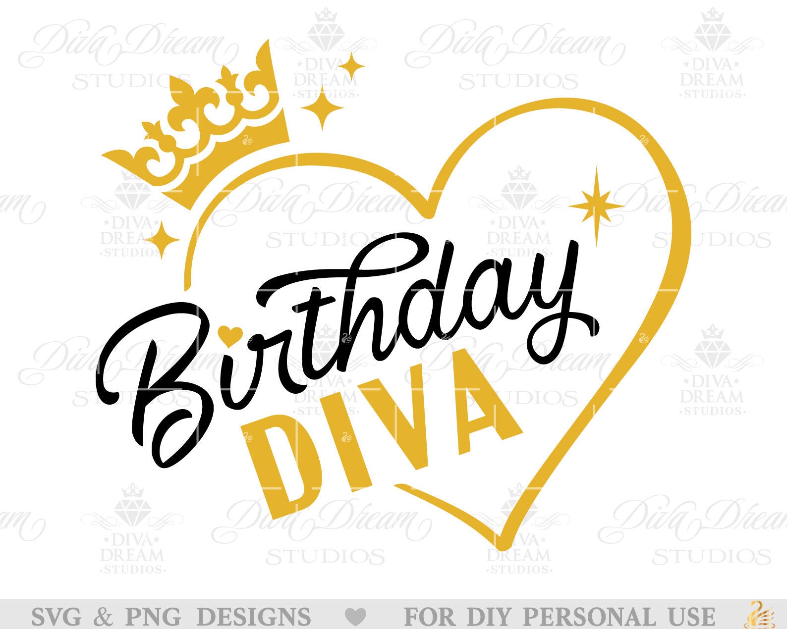 Diva Birthday Svg Birthday Diva Svg Birthday Queen Svg - Etsy