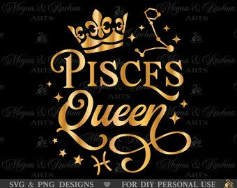 Queen Pisces Png | Etsy