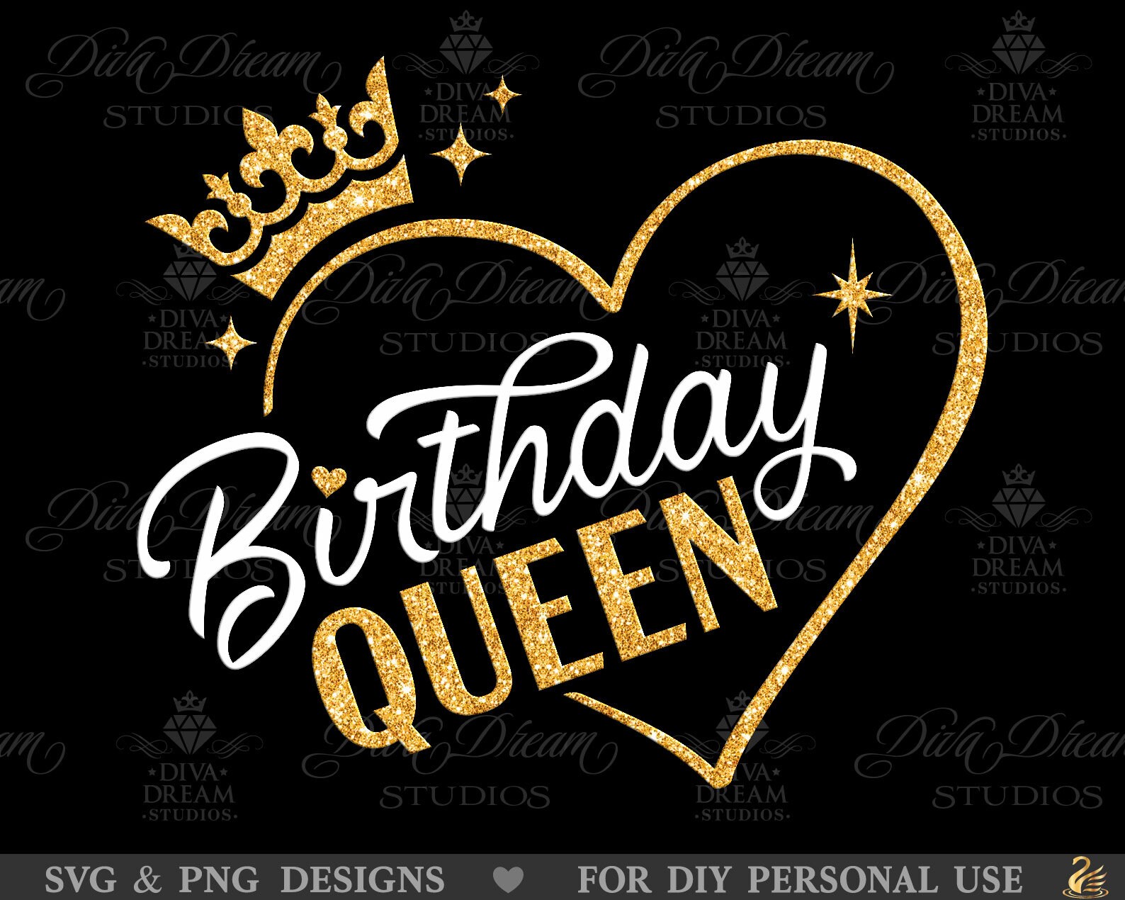 Birthday Queen Svg Queens Svg Women Birthday Svg Birthday - Etsy