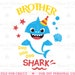 Sister Shark Svg, Brother Shark Svg, Shark Family Svg, Shark Birthday ...