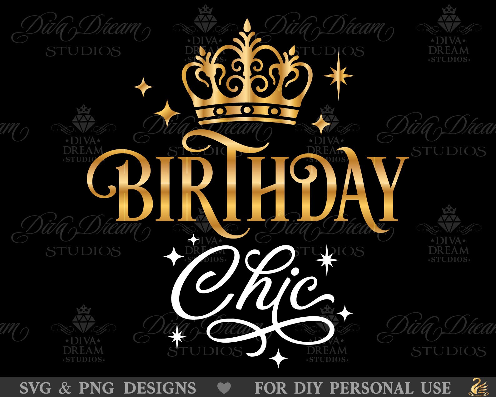 Birthday Chic Svg Birthday Svg Birthday Queen Svg Birthday - Etsy
