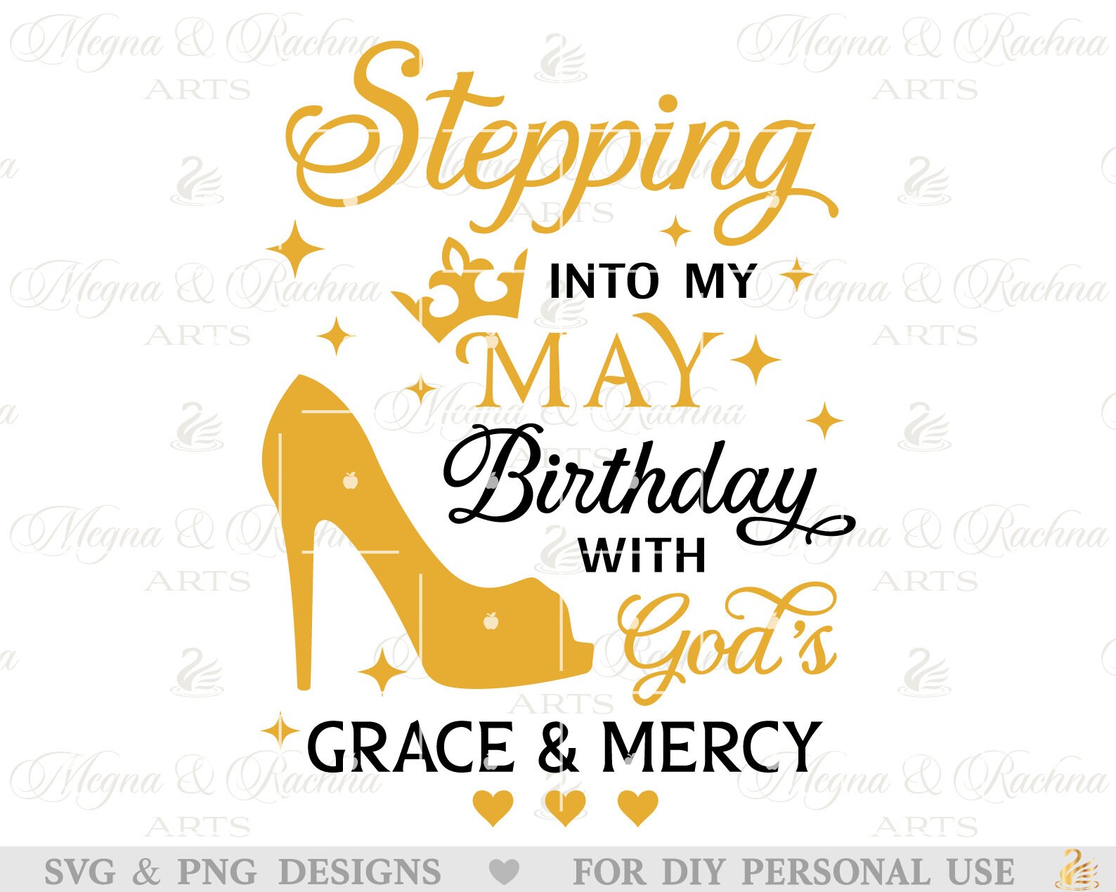 Digital 8th Birthday svg Gods Grace and Mercy svg 8 Birthday Girl Svg ...