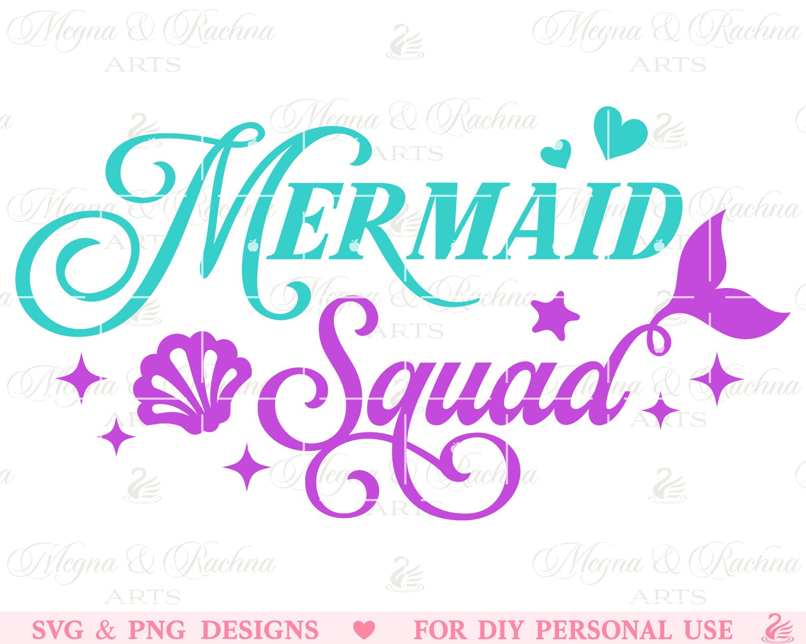 Mermaid Squad Svg Mermaid Squad Mermaid Birthday Svg | Etsy