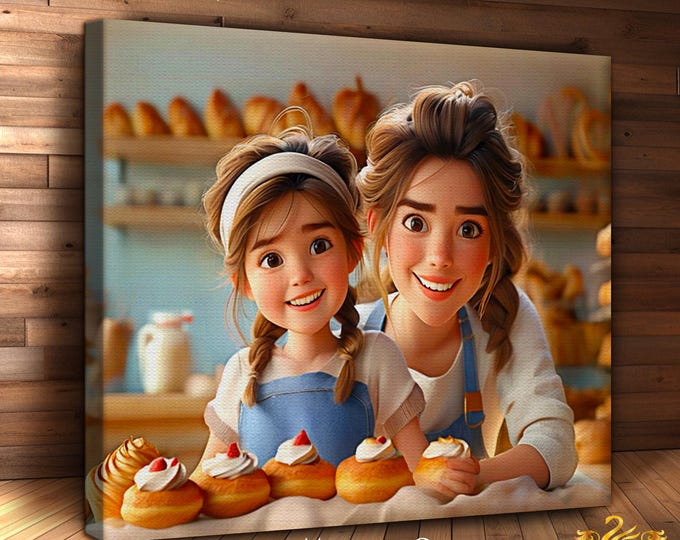 Pixar Family Portrait From Photo, Custom Family Portrait, 3D Pixar ...