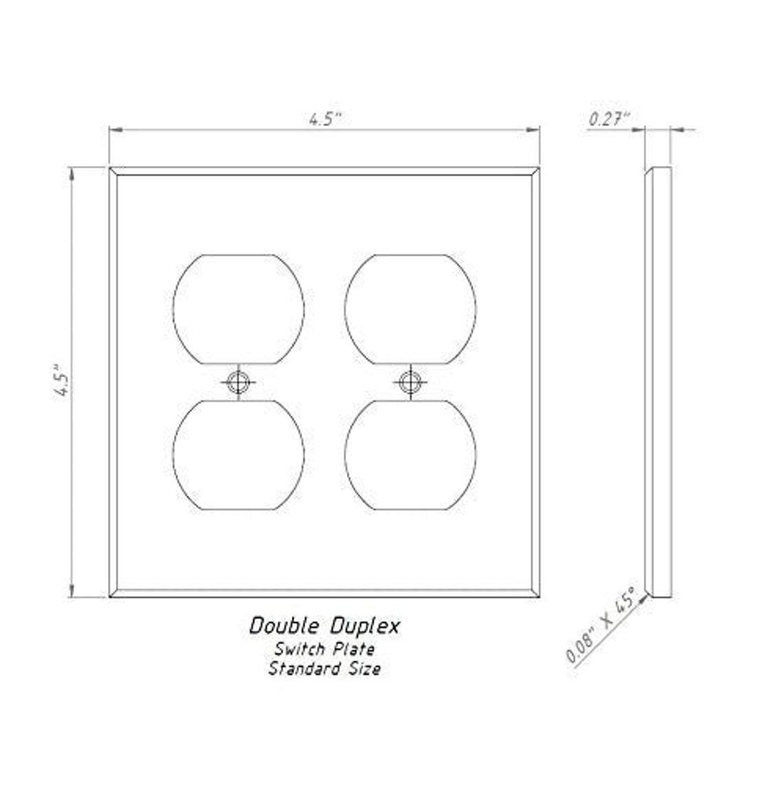 Scabos Travertine Double Duplex Switch Wall Plate / Switch Plate ...