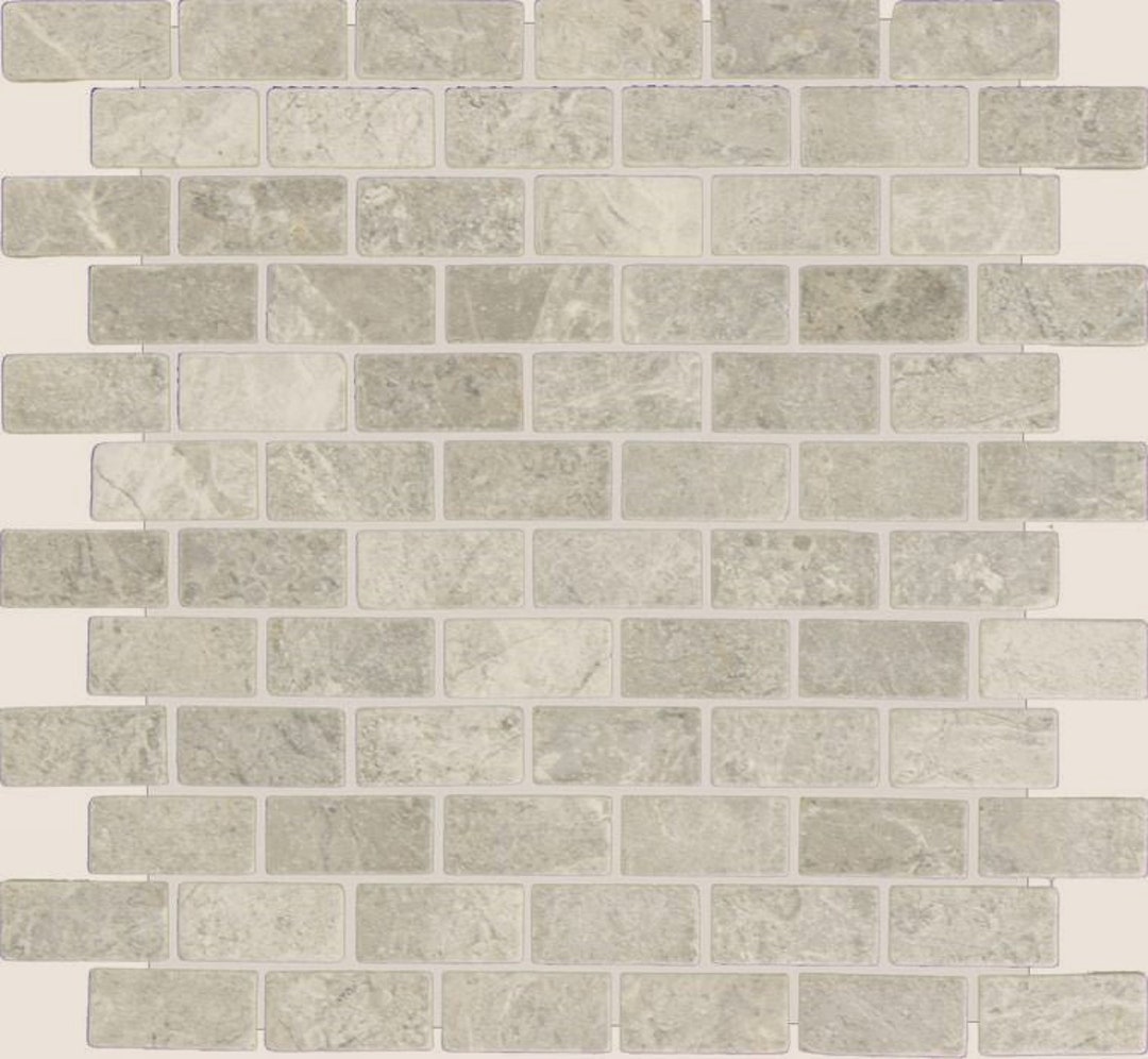 1 X 2 Tundra Gray atlantic Gray Marble Honed Brick Mosaic Tile - Etsy
