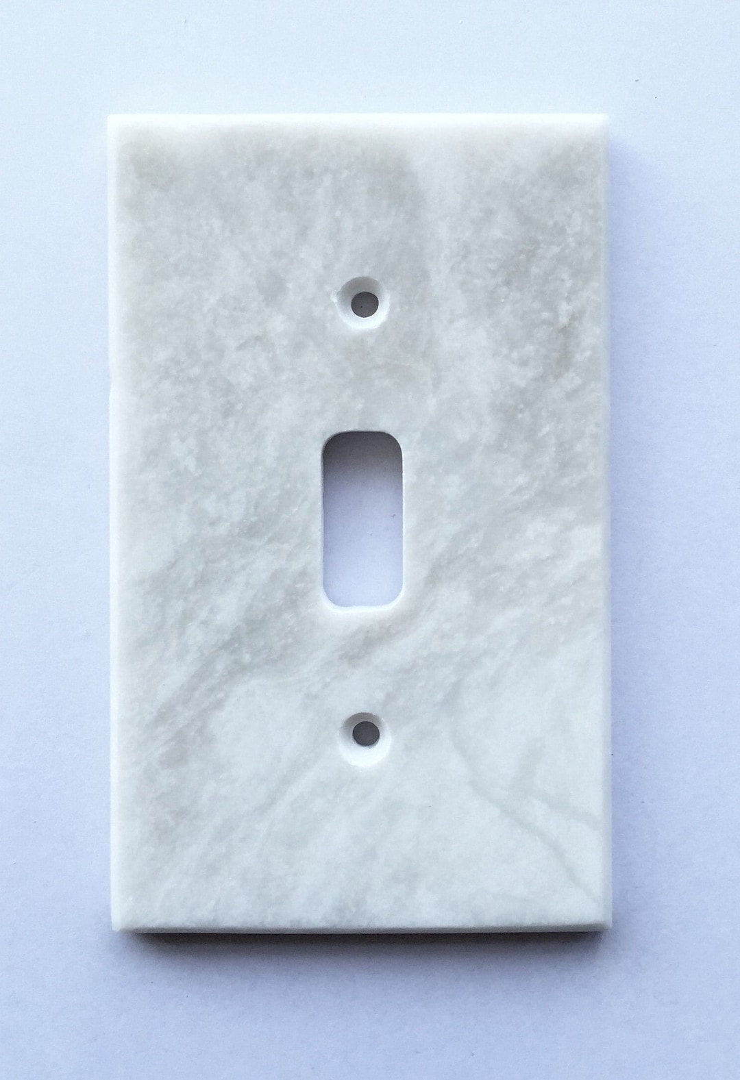 White Marble meram Blanc Single Toggle Switch Wall Plate / Switch Plate ...