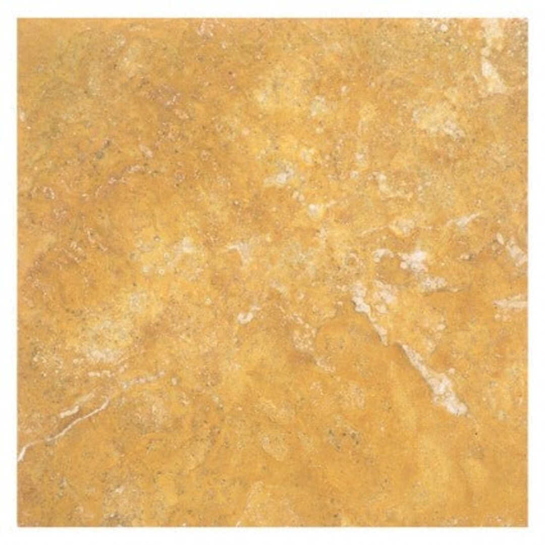 12 X 12 Gold / Yellow Travertine Filled & Honed Field Tile - Etsy