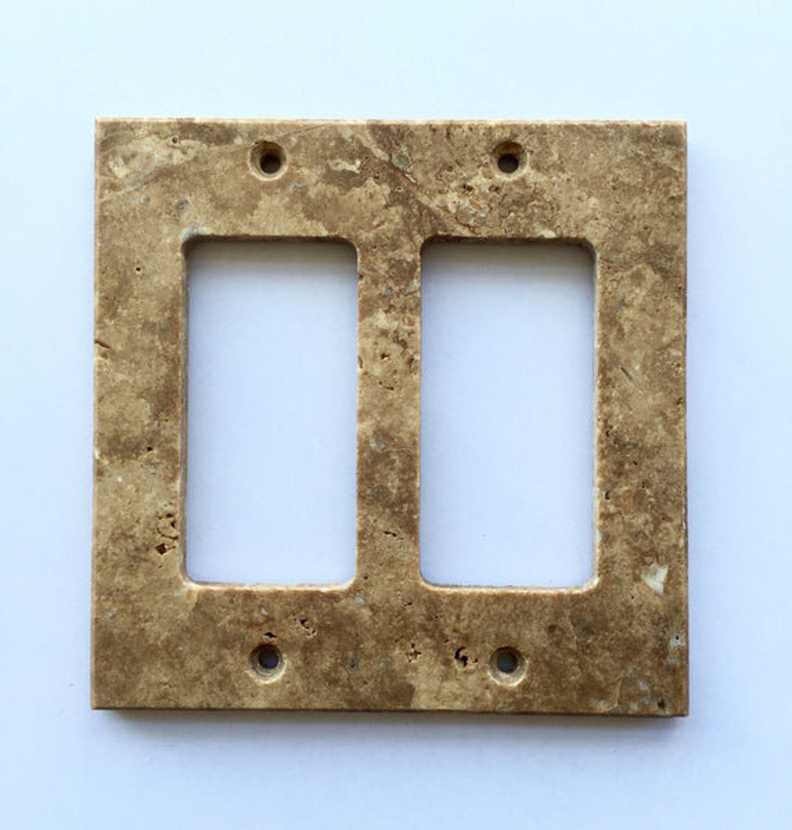 Walnut Travertine 100% Authentic Real Natural Stone Switch - Etsy
