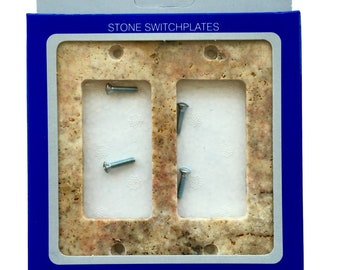 Scabos Travertine Single Rocker Switch Wall Plate / Switch Plate ...