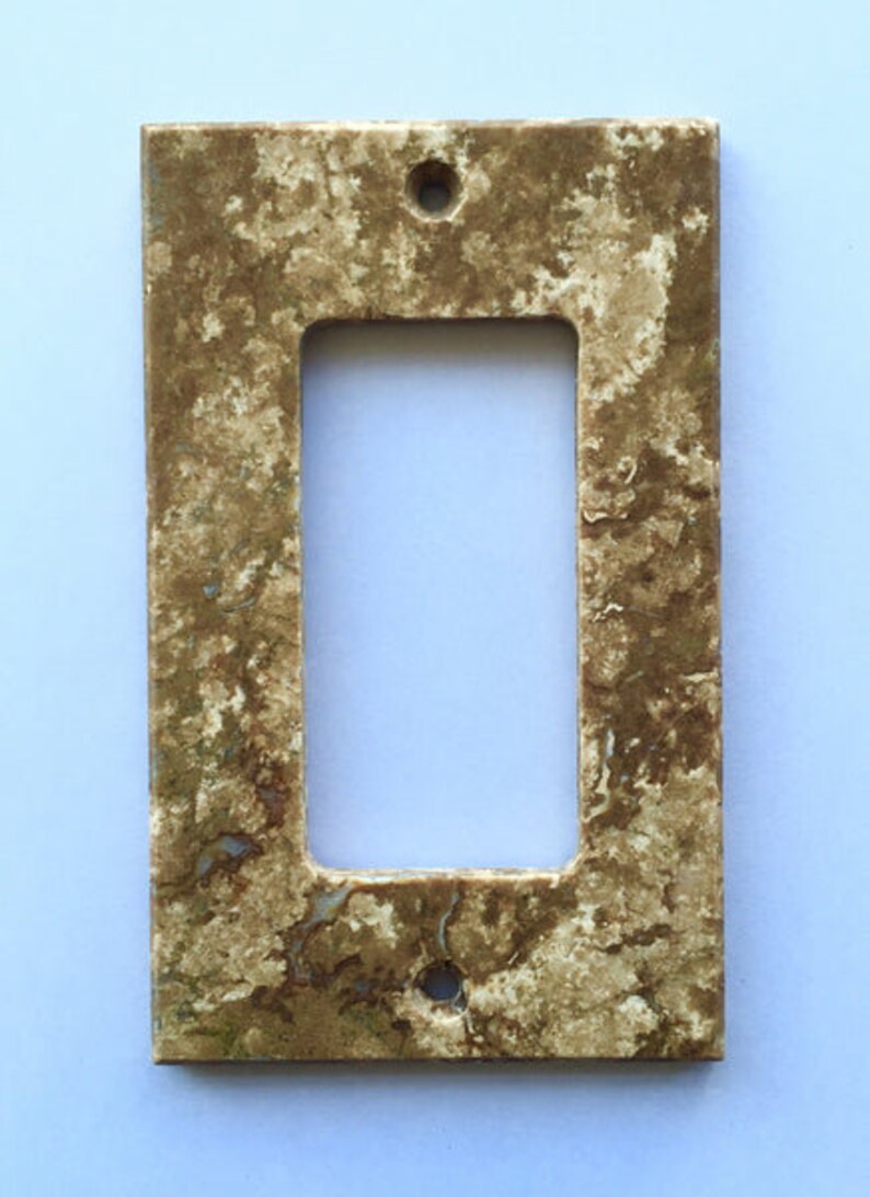 Walnut Travertine 100% Authentic Real Natural Stone Switch - Etsy