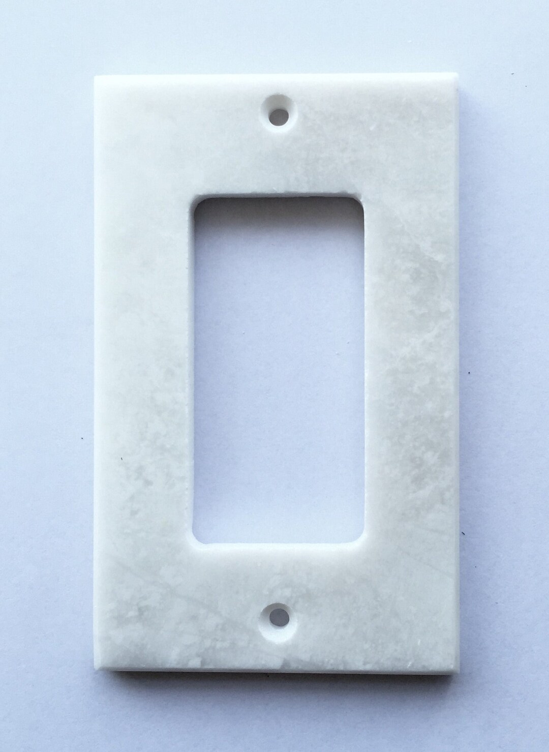 White Marble meram Blanc Single Rocker Switch Wall Plate / Switch Plate ...