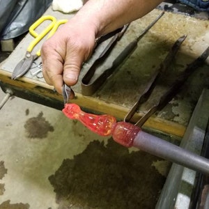 Hand Blown Glass Kitty Cat. Cobalt Blue. Cat Figurine by Hamon Art ...