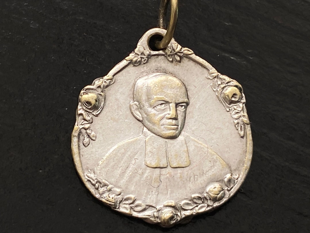Antique Frere Mutien Marie Medal: Religious Patron Saint Charm - Etsy