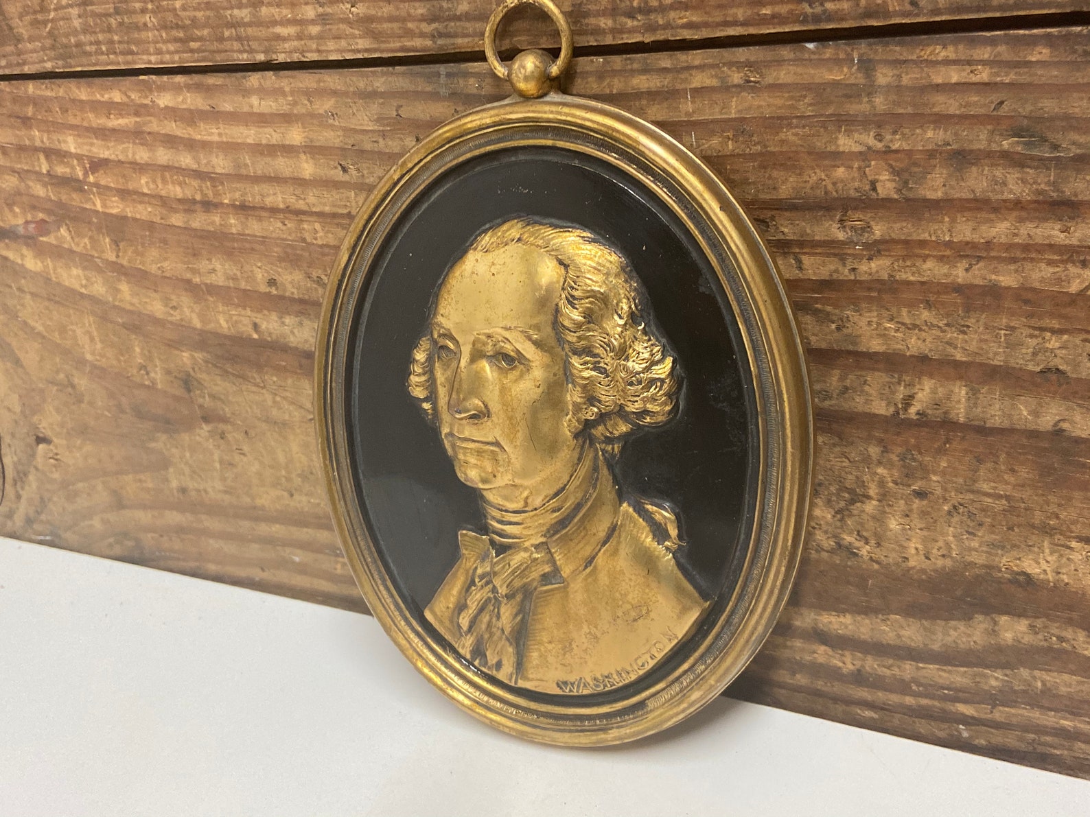 Antique George Washington Plaque by Art Metal Works C1932 | Etsy