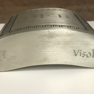 Vintage Monogrammed Visol Stainless Steel Metal Flask, Letters DFR ...