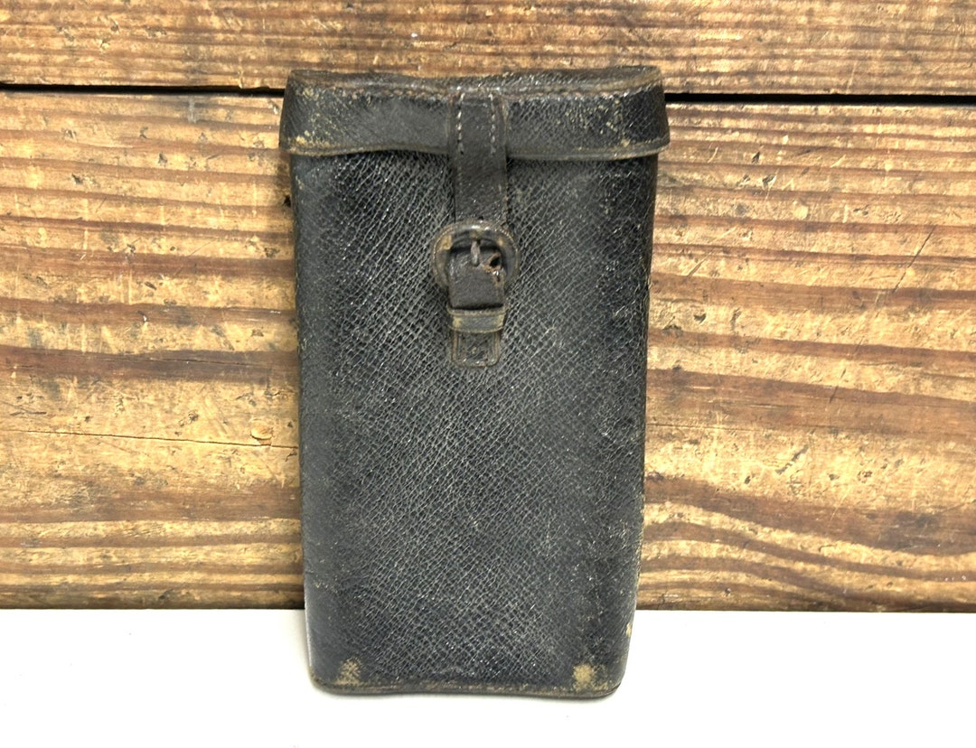 Antique 1800's Black Leather Cigar Case Antique - Etsy