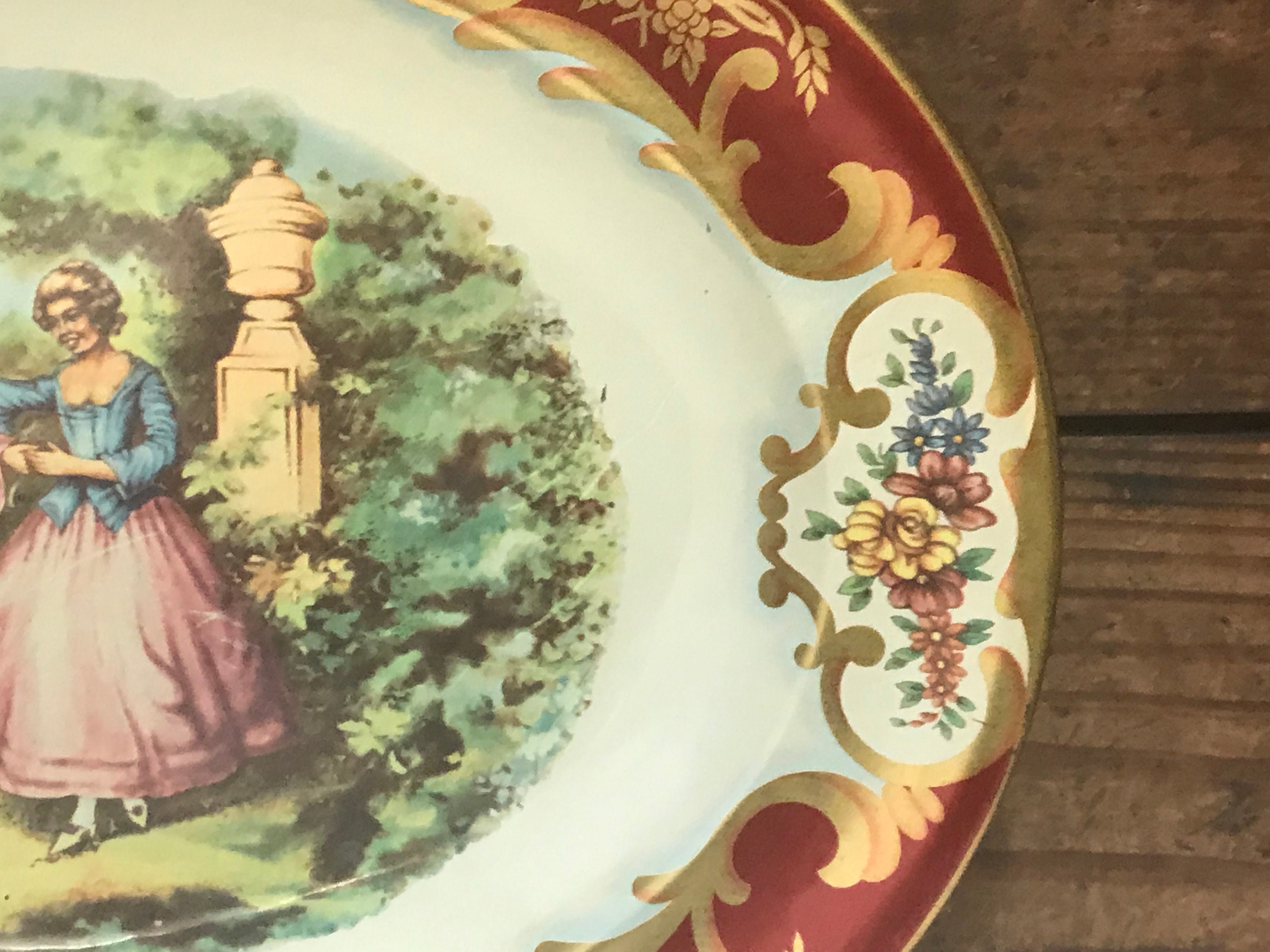 Vintage Dahar Tray Dahar Decorated Ware Vintage Floral Tray | Etsy