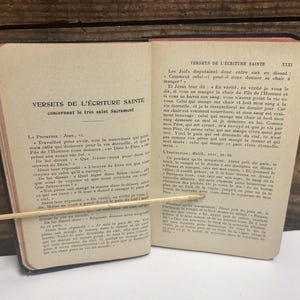 Antique 1924 French Book of Communion Prayer Book, Antique Prayer Book ...