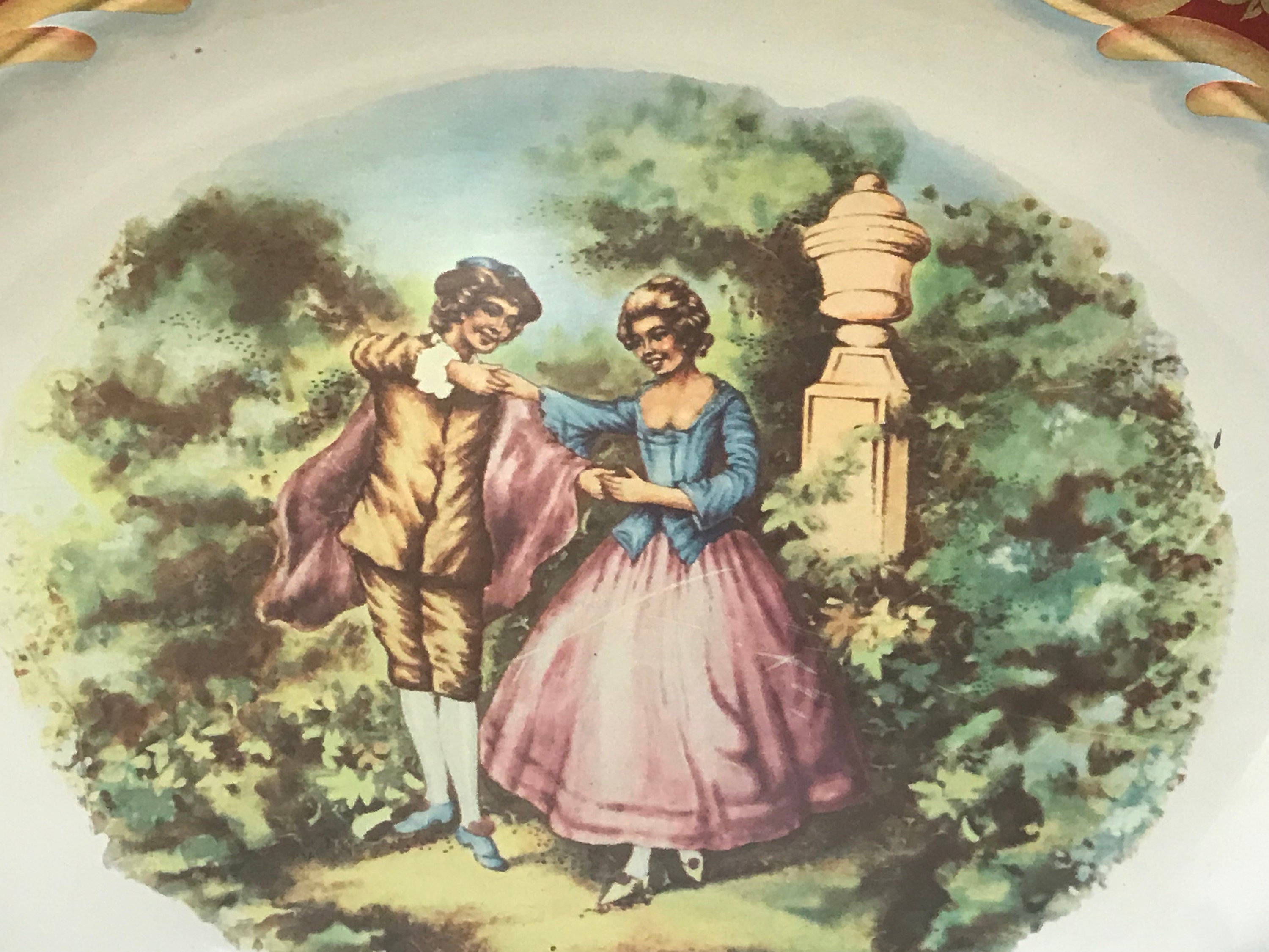 Vintage Dahar Tray Dahar Decorated Ware Vintage Floral Tray | Etsy