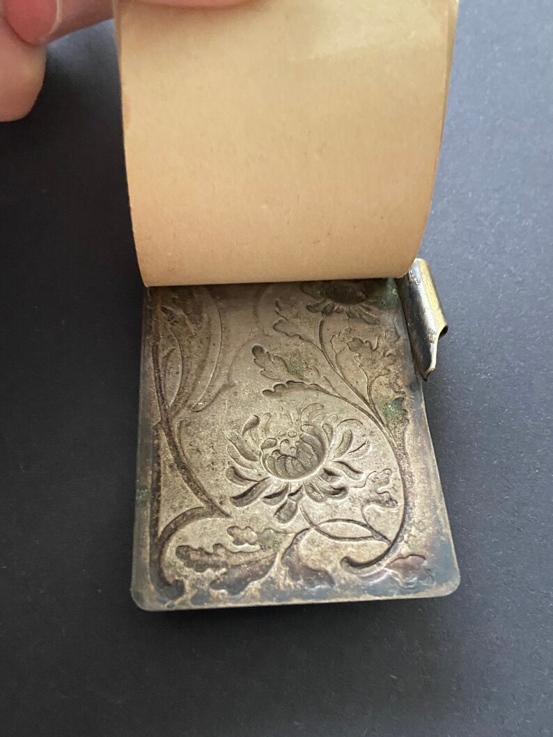 Victorian French Religious Ornate Silver Notepad St Ann De - Etsy