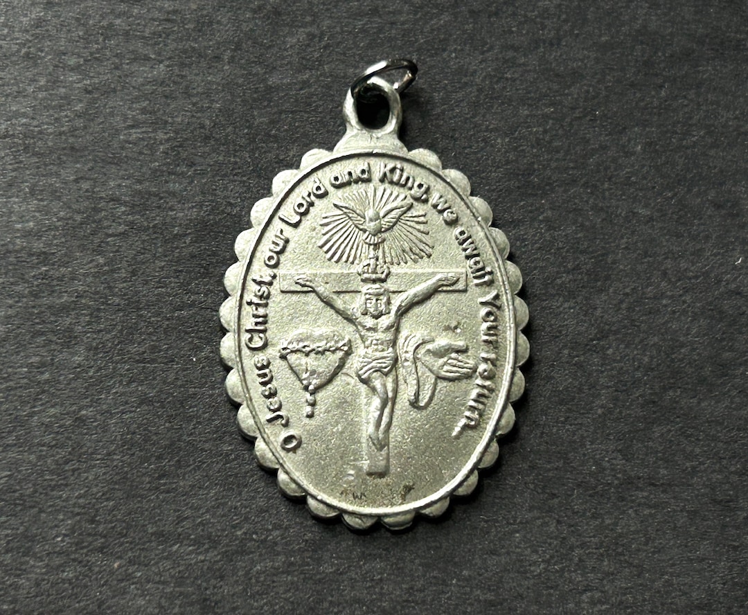 Vintage "o Jesus Christ, Our Lord and King, We Await Your Return, Image of Jesus on the Cross ...